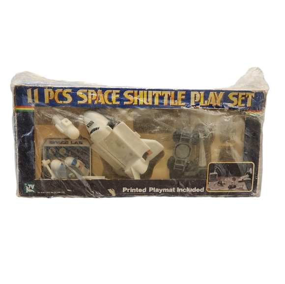 Toys | Vintage 1984 Nasa Space Lab Shuttle Play Set 11 Pieces Plastic Toys Damaged Box | Poshmark